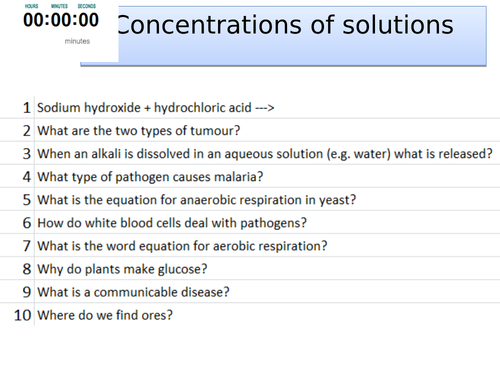 Topic 3 Concentrations of solutions AQA trilogy | Teaching Resources