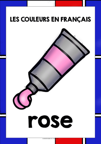 FRENCH COLOURS FLASHCARDS POSTERS | Teaching Resources