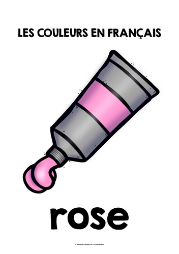 FRENCH COLOURS FLASHCARDS POSTERS | Teaching Resources