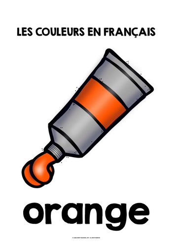 FRENCH COLOURS FLASHCARDS POSTERS | Teaching Resources