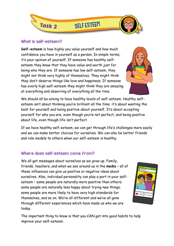 Self Esteem PSHE | Teaching Resources