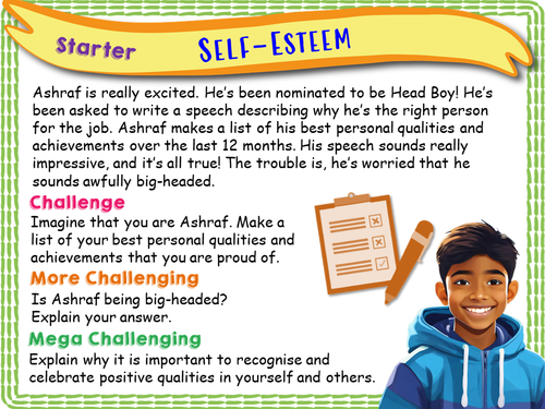 Self Esteem PSHE | Teaching Resources