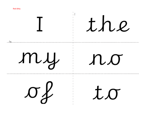 Read Write Inc (RWI) Red Words | Teaching Resources