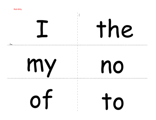 Read Write Inc (RWI) Red Words | Teaching Resources