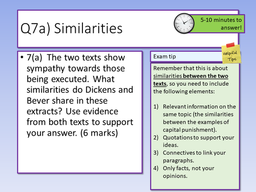 Edexcel English Language Paper 2 Section A Walkthrough | Teaching Resources
