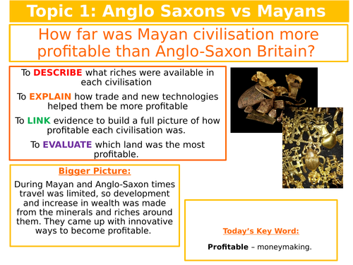 Ancient Maya & Anglo Saxon England SOW. | Teaching Resources