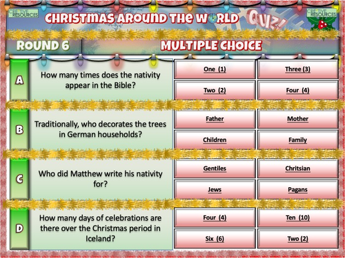 Christmas Quiz | Teaching Resources