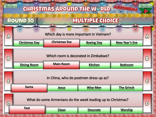 Christmas Quiz | Teaching Resources