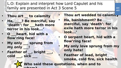 Romeo and Juliet: Act 3 Scene 5 | Teaching Resources