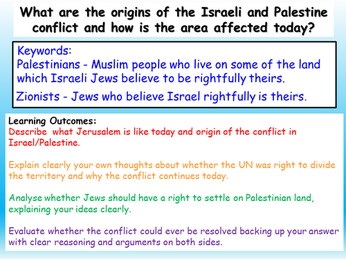 Israel and Palestine | Teaching Resources