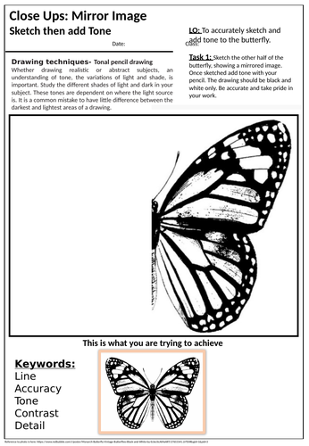 Art cover work/cover lesson worksheet - Close Up Drawings | Teaching ...