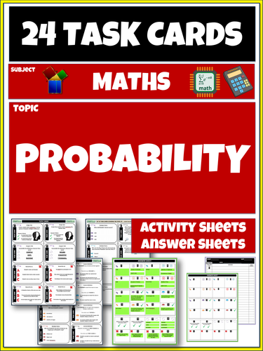Probability - Maths task cards | Teaching Resources