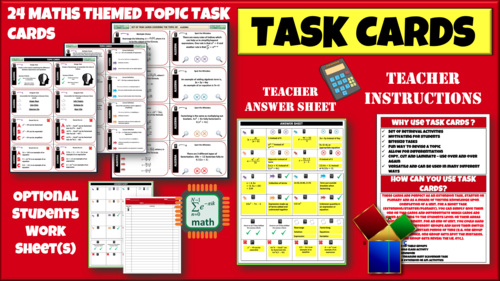 Statistics - Maths task cards | Teaching Resources