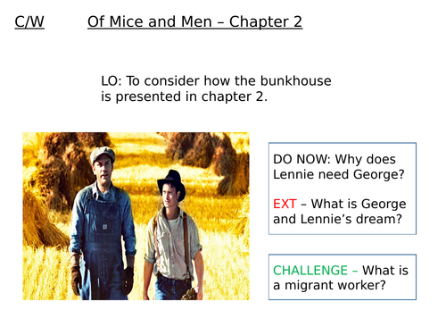 Of Mice and Men - Chapter 2 | Teaching Resources