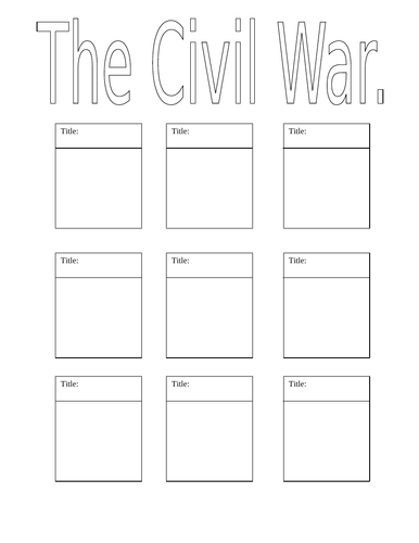 Civil War series of lessons. | Teaching Resources