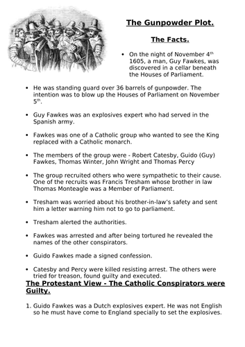 Gunpowder plot | Teaching Resources