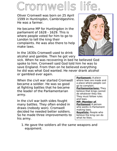 Oliver Cromwell | Teaching Resources