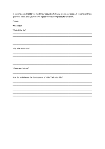 Generic Blank History Tests and Essay Outlines for Tests | Teaching ...