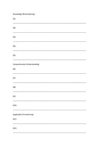 Generic Blank History Tests and Essay Outlines for Tests | Teaching ...