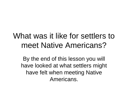 Native American series of lessons | Teaching Resources