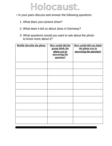 The Holocaust - a series of lessons | Teaching Resources