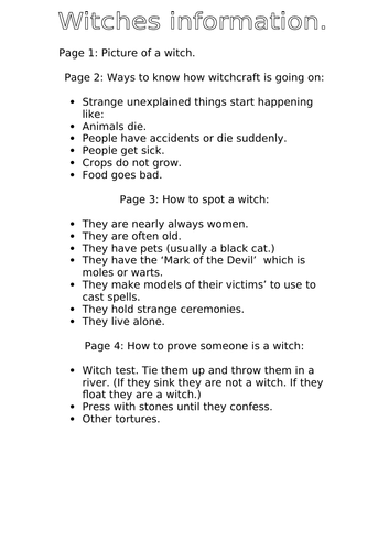 Witchcraft | Teaching Resources