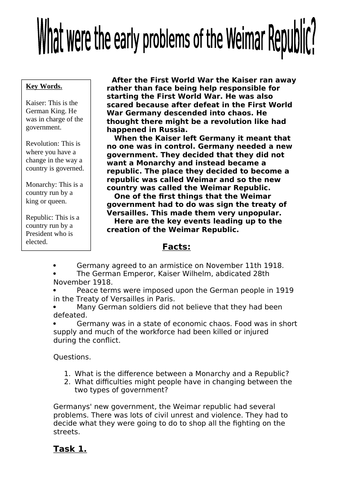 Rise of Hitler unit. | Teaching Resources