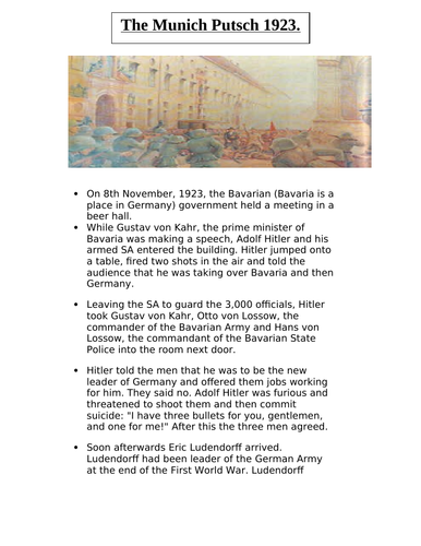 Rise of Hitler unit. | Teaching Resources