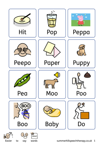 Easier to say words using Widgit Software and photos | Teaching Resources