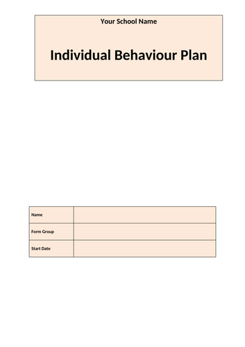 Behaviour Support Packs 1/2/3 | Teaching Resources