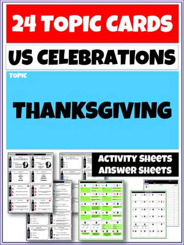Thanksgiving Task Cards | Teaching Resources