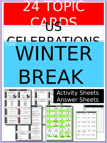Winter break + Christmas | Teaching Resources