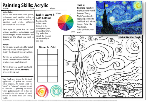 Acrylic Painting | Teaching Resources