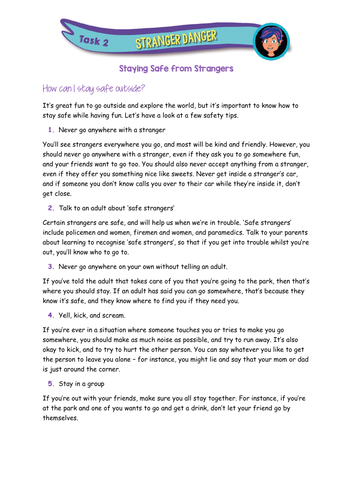 Stranger Danger | Teaching Resources