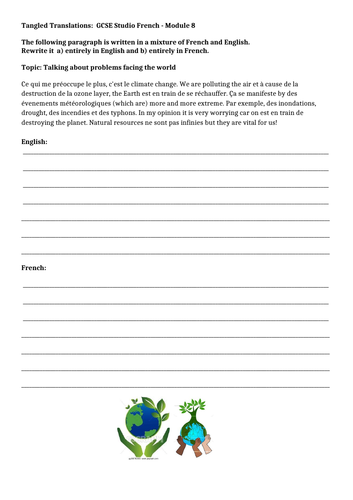 Studio GCSE French Mod 8 Resources Bundle | Teaching Resources