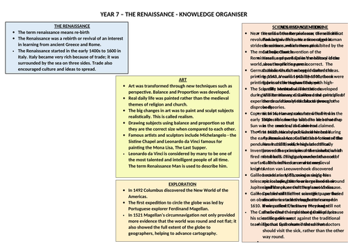 Year 7 assessment and knowledge organisers | Teaching Resources
