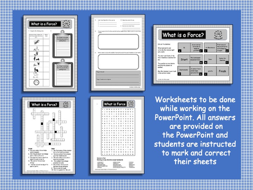 Forces - What is a Force? - Distance Learning and Homeschool for KS3 ...