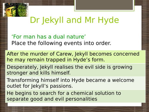 Strange Case of Dr Jekyll and Mr Hyde | Teaching Resources
