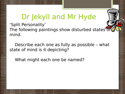 Strange Case of Dr Jekyll and Mr Hyde | Teaching Resources