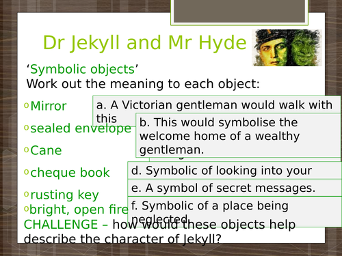 Strange Case of Dr Jekyll and Mr Hyde | Teaching Resources