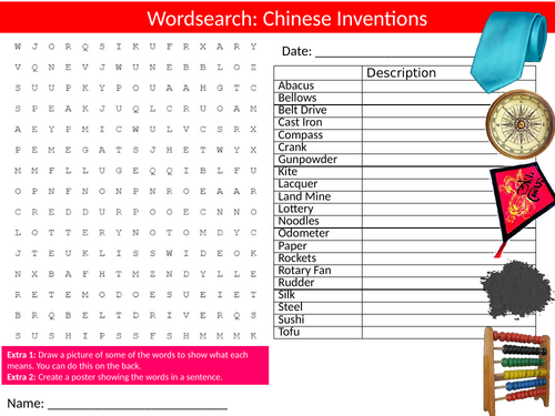 2 x Famous Inventions Wordsearch Puzzle Sheet Keywords Settler Cover ...