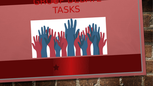 Debate / Discussion English 24P PowerPoint: Debate Prompts Speaking and ...