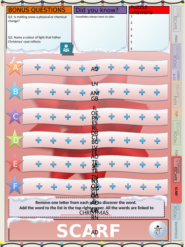 Science Christmas Escape Room | Teaching Resources