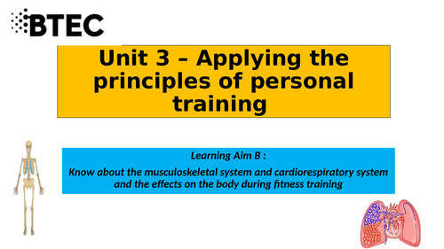 BTEC Sport Level 2 Unit 3 Learning Aim B | Teaching Resources