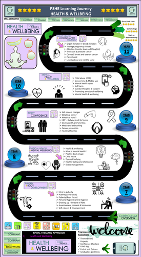Health & Wellbeing Purple PSHE Curriculum Map | Teaching Resources