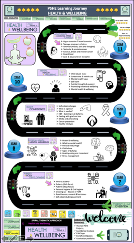 Health & Wellbeing Purple PSHE Curriculum Map | Teaching Resources