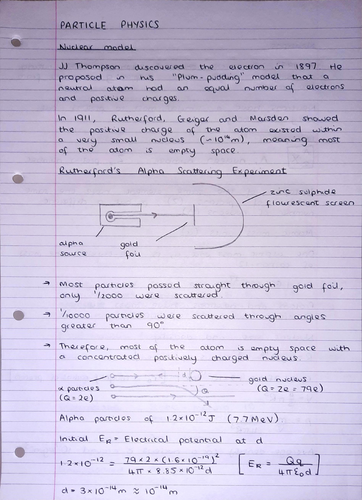 A Level Physics Notes: Particle Physics | Teaching Resources