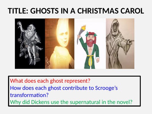 Ghost of Christmas Past Lesson | Teaching Resources