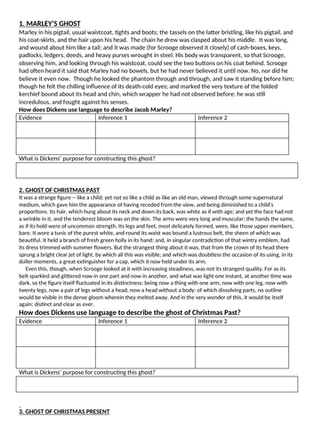 Ghost of Christmas Past Lesson | Teaching Resources