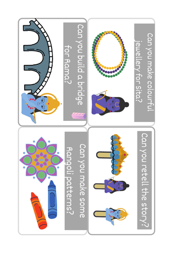 Diwali activity cards | Teaching Resources